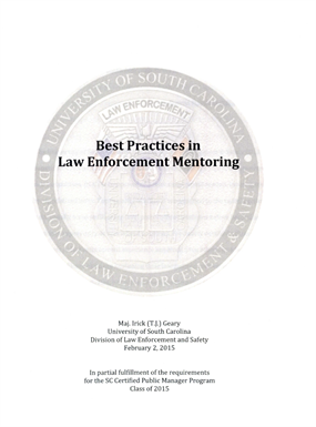Best Practices in Law Enforcement Mentoring - Clearinghouse Resource ...