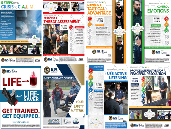 Tactical Safety Poster Pack - Clearinghouse Resource #1554 - VALOR for Blue