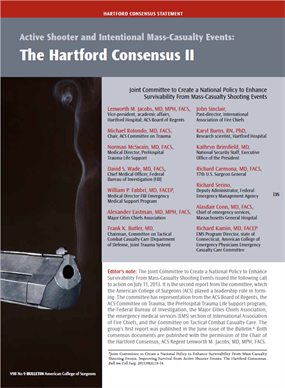 The Hartford Consensus II: Active Shooter and Intentional Mass-Casualty ...