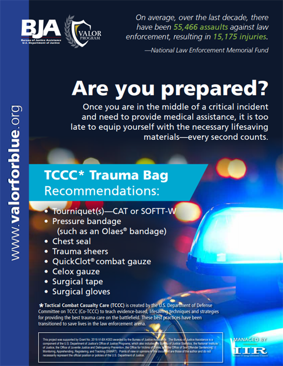 TCCC Trauma Bag Recommendations - Clearinghouse Resource #747 - VALOR ...